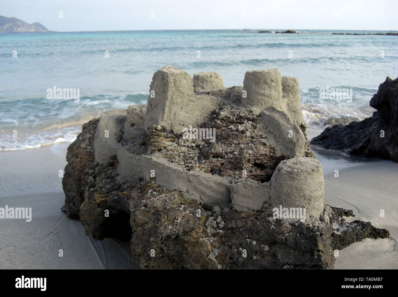 A scene from the island Crete in Greece in summertime Stock Photo - Alamy