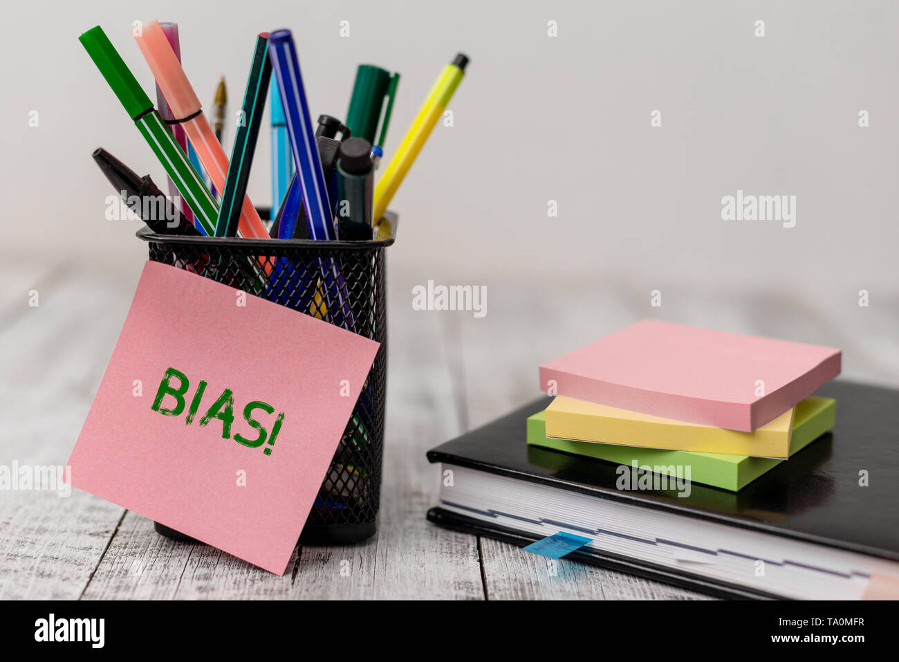 Handwriting text Bias. Conceptual photo inclination or prejudice for or ...