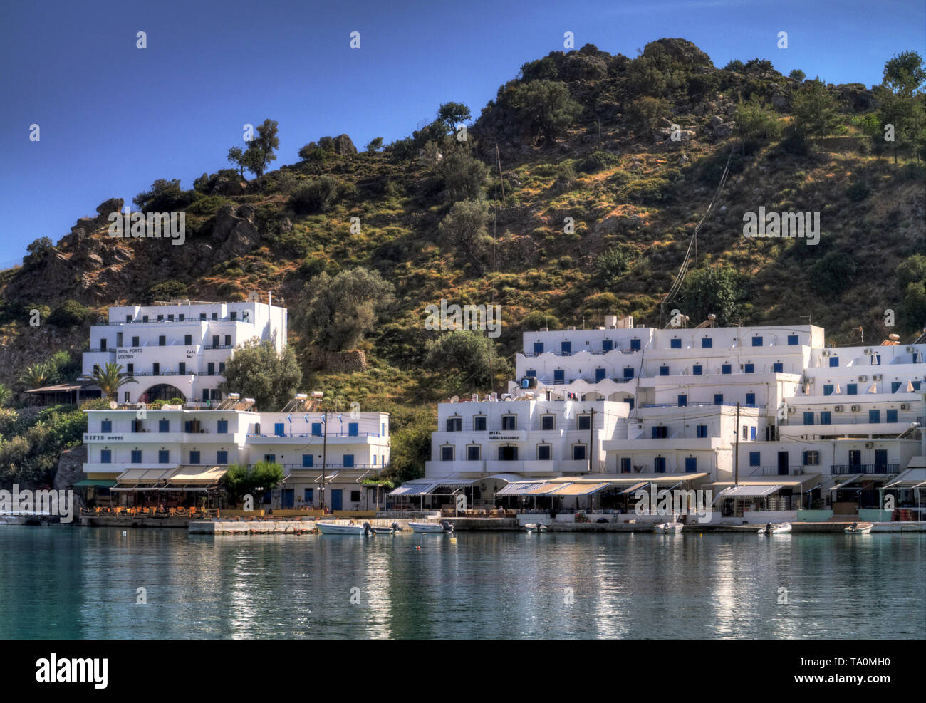 A scene from the island Crete in Greece in summertime Stock Photo - Alamy