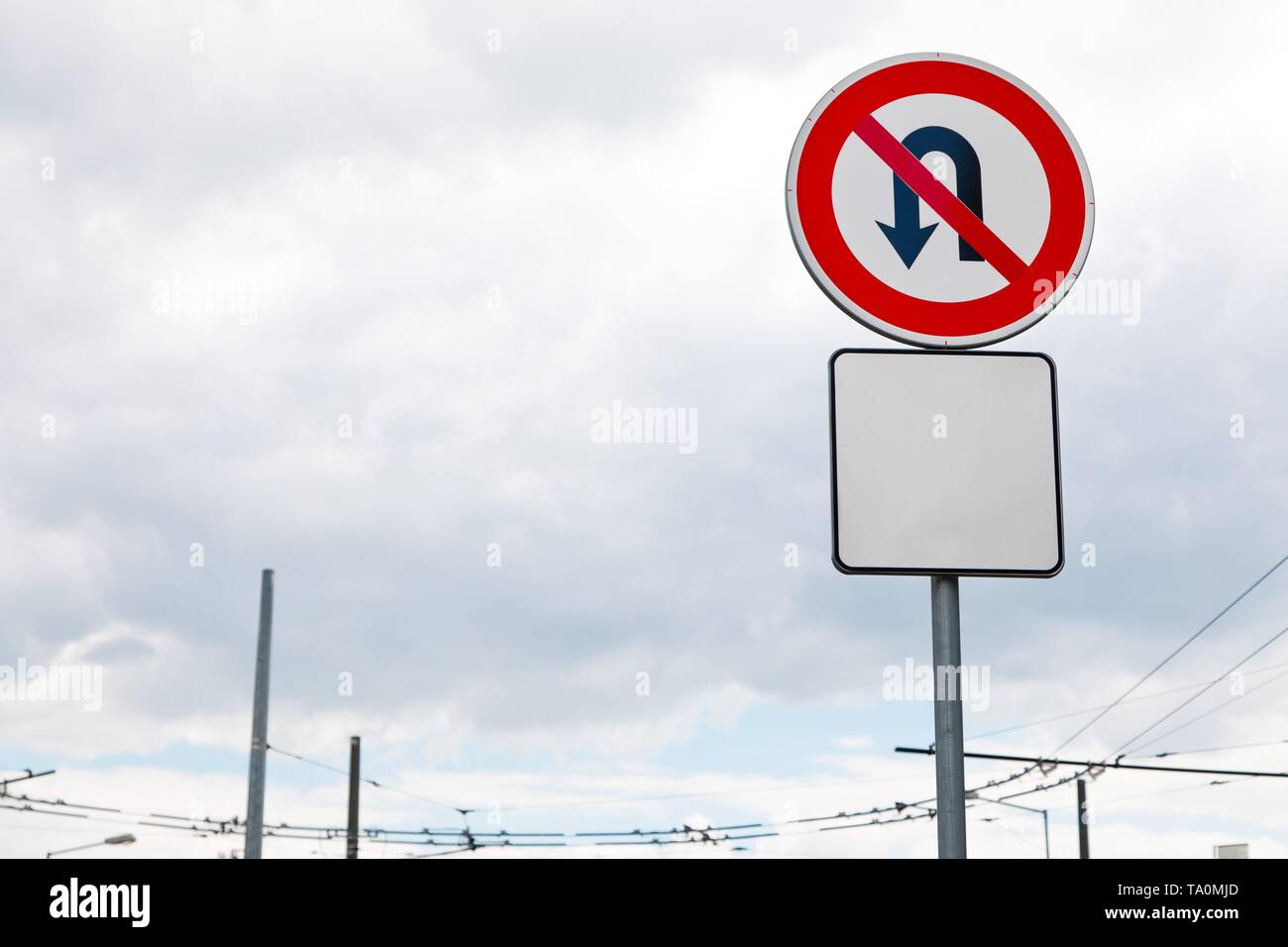 No U Turn Sign High Resolution Stock Photography and Images - Alamy