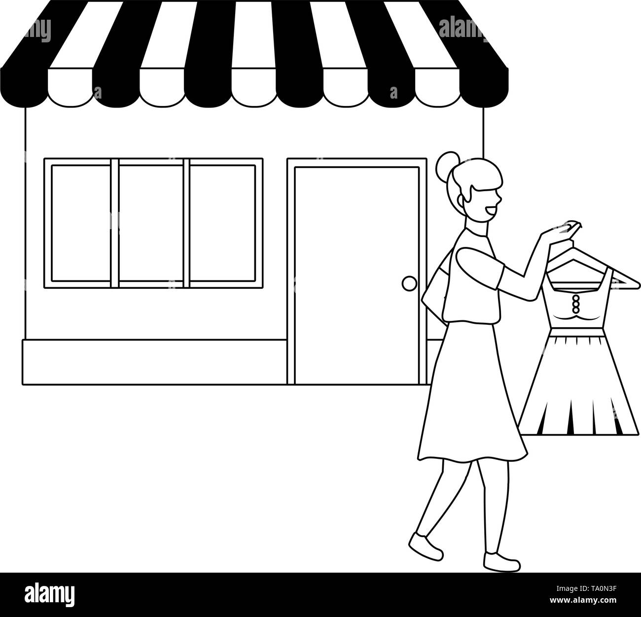 Woman shopping design, Store online ecommerce media market and internet ...