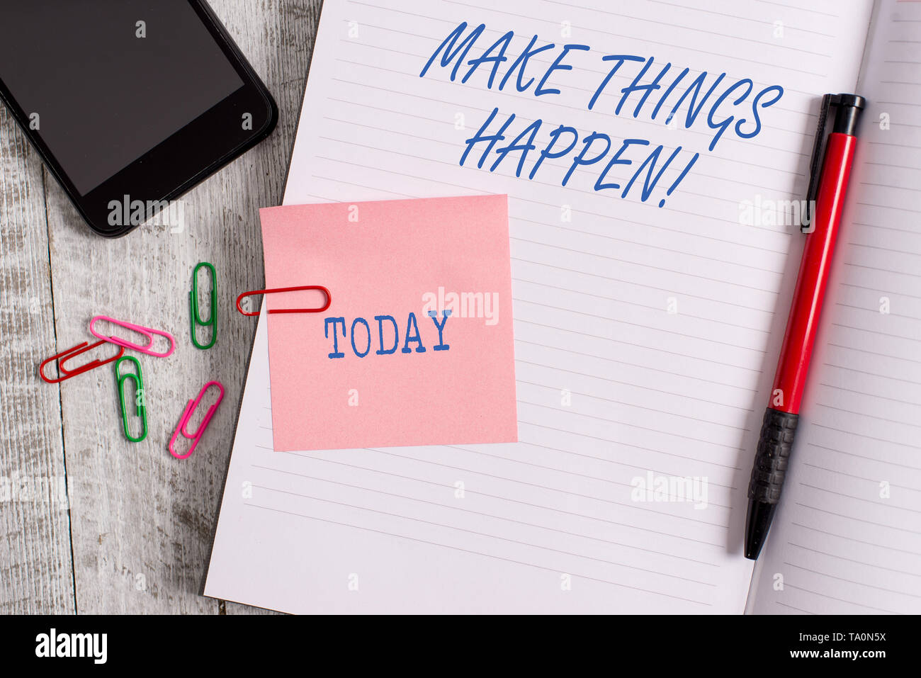 Text sign showing Make Things Happen. Business photo showcasing you ... Text sign showing Make Things Happen. Business photo showcasing you ...
