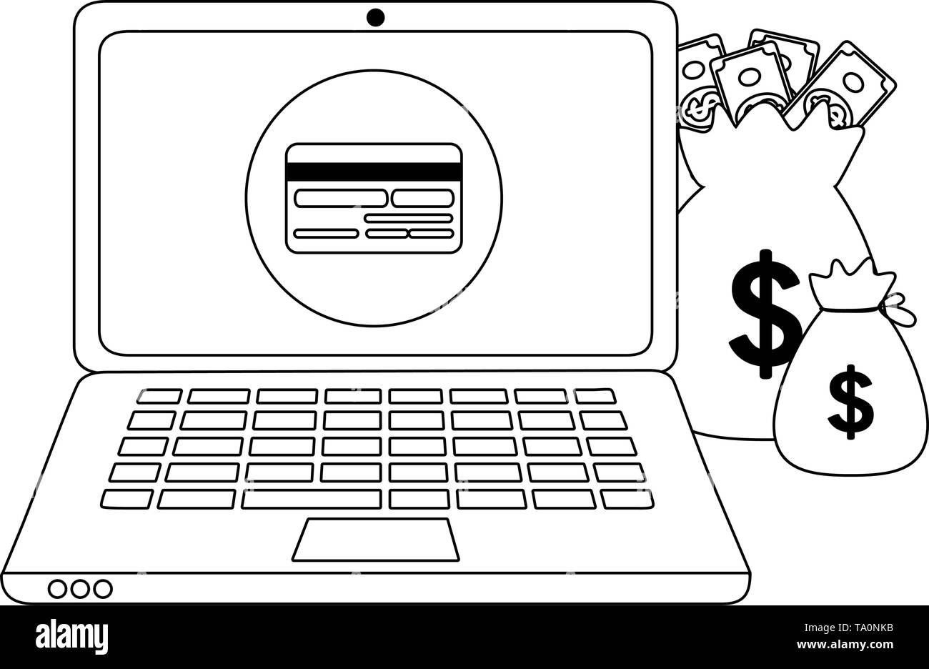 Laptop design, Store shopping online ecommerce media market and ...