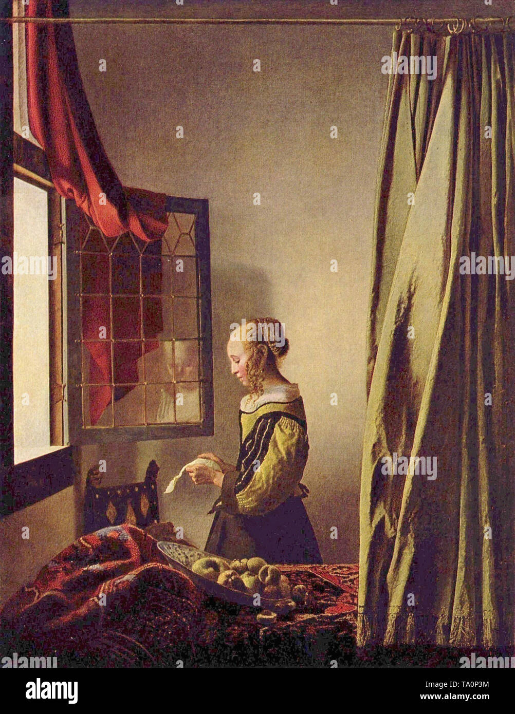 Vermeer Woman In Blue Reading A Letter