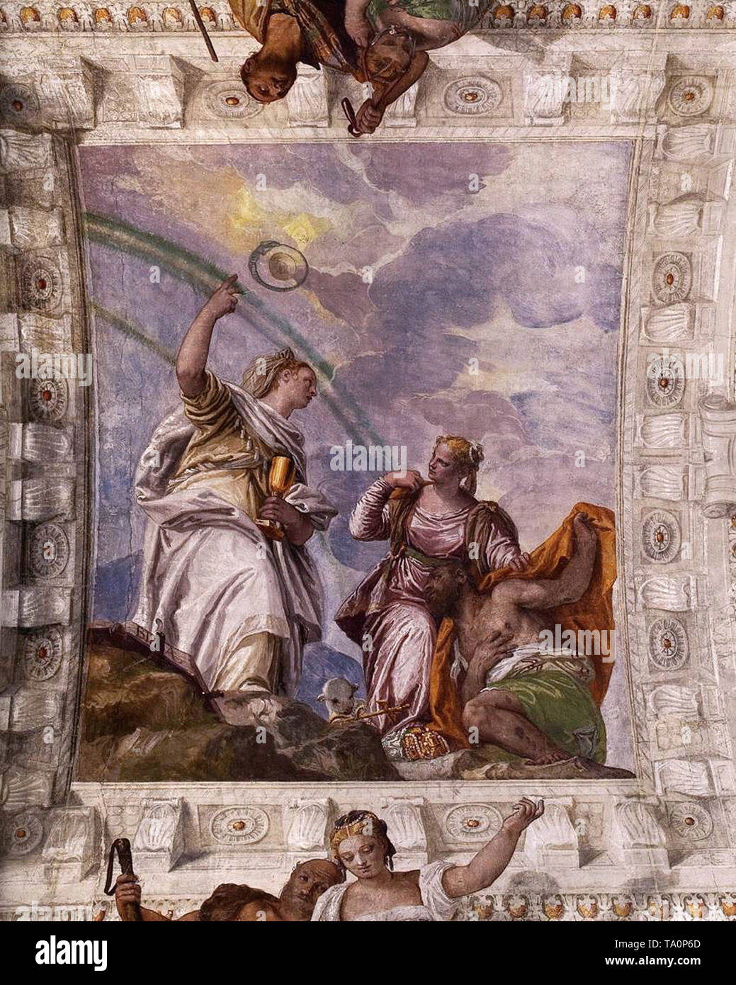 Paolo Veronese - mortal man guided divine eternity 1560 Stock Photo - Alamy