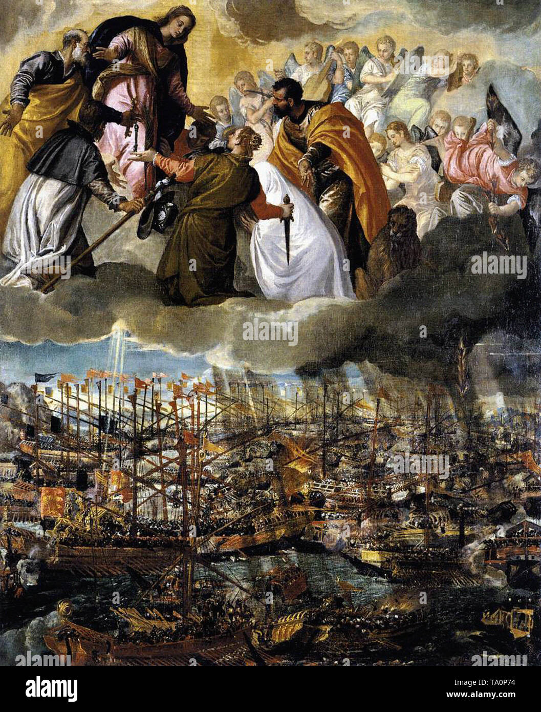 Paolo Veronese - battle lepanto 1572 Stock Photo - Alamy