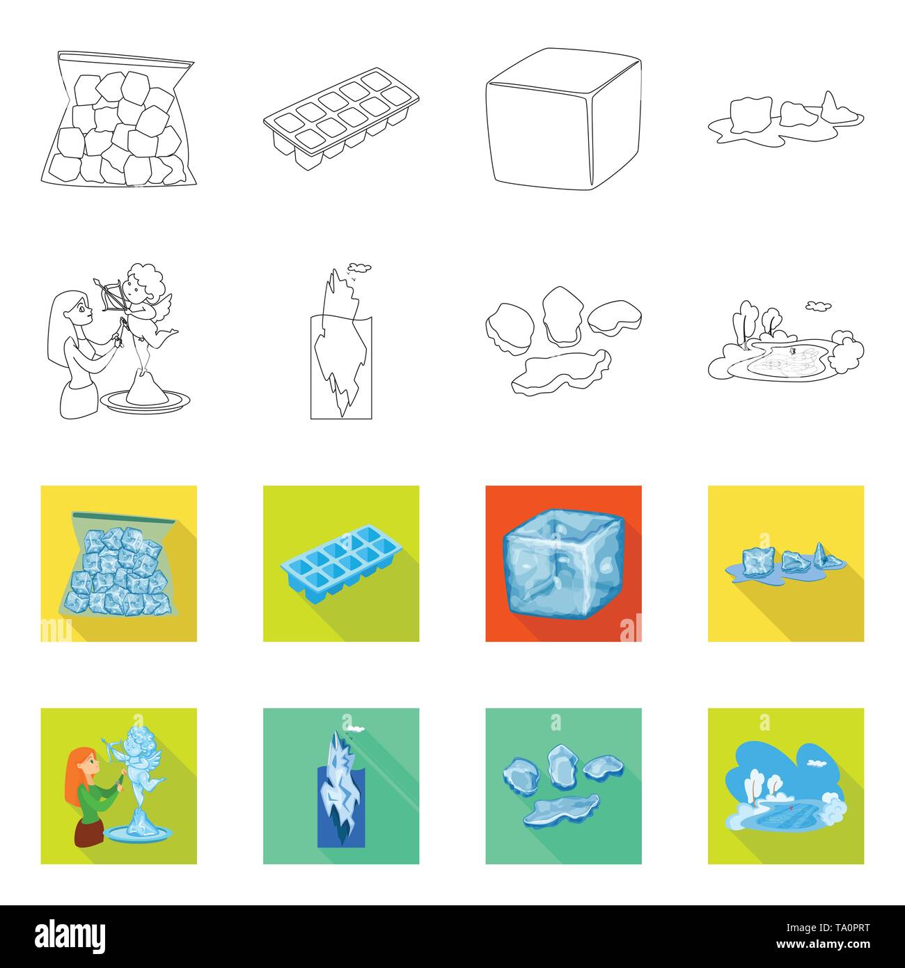 form,freezer,cube,sculpture,iceberg,splinters,pond,ice,package ...
