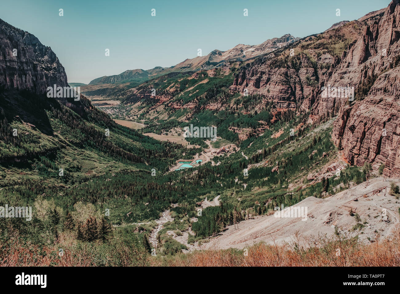 Aerial view telluride hi-res stock photography and images - Alamy