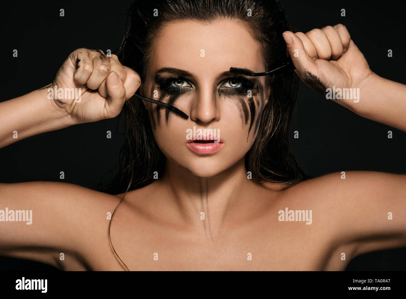 Smudges of makeup hi-res stock photography and images - Alamy