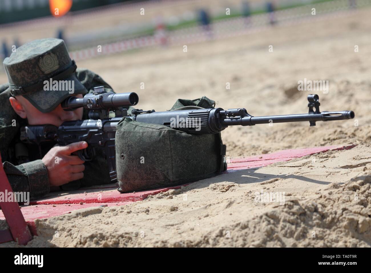 May 20, 2019. - Russia, Moscow. - All-Army field training competition ...