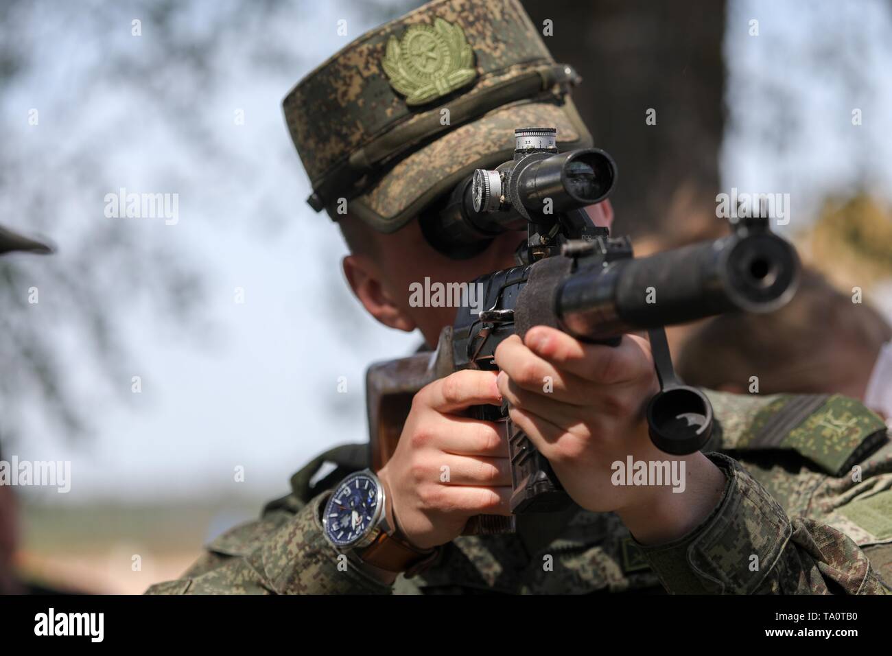 May 20, 2019. - Russia, Moscow. - All-Army field training competition ...