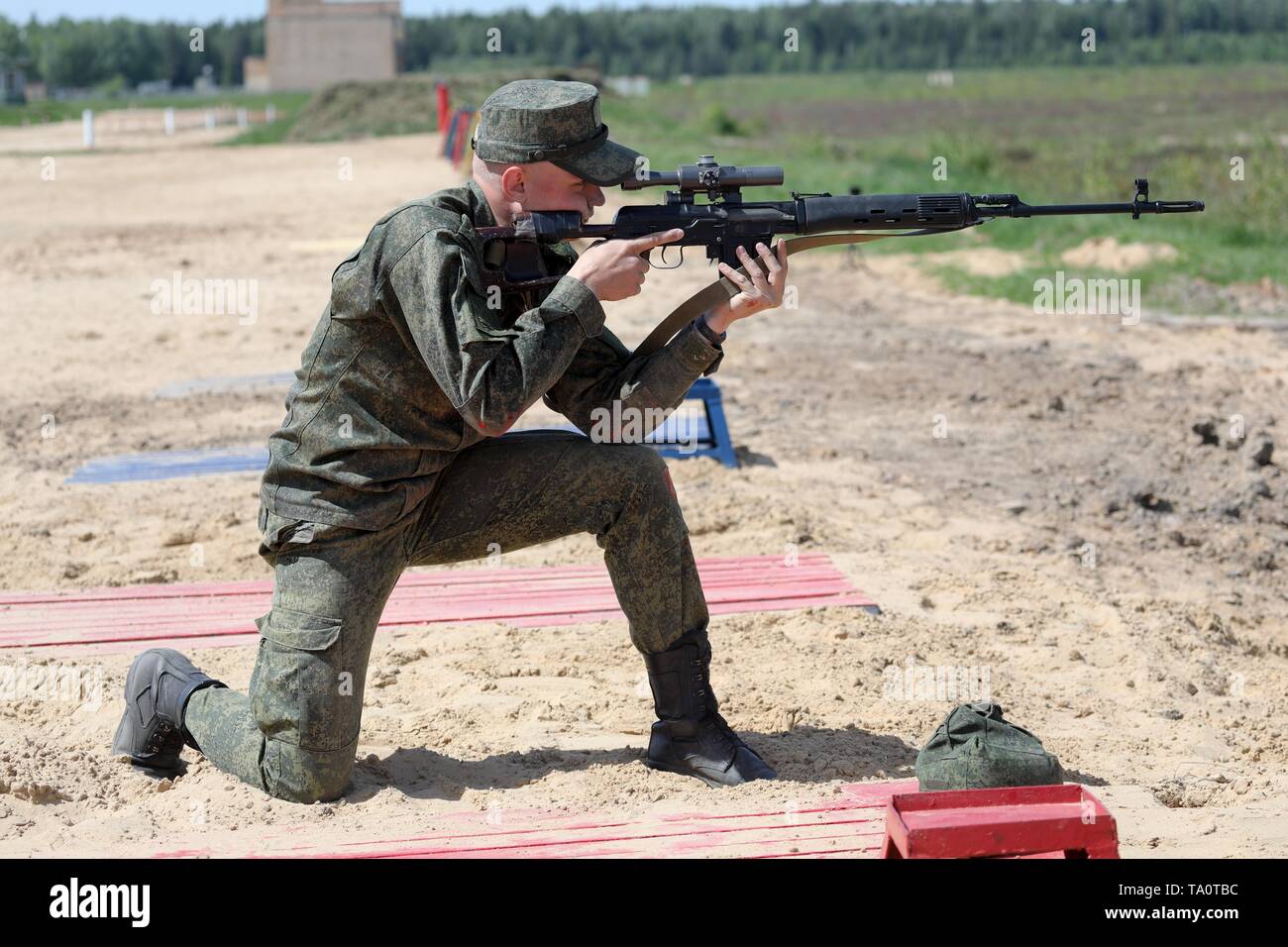 May 20, 2019. - Russia, Moscow. - All-Army field training competition ...