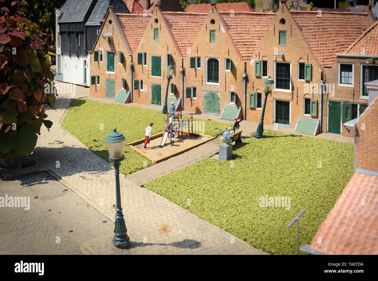 miniature streets of amsterdam at Madurodam, the Netherlands Stock ...