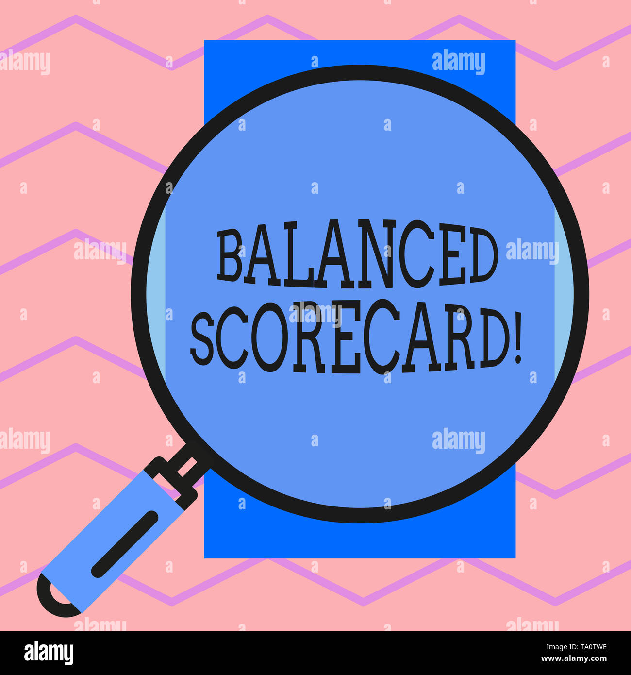 Text sign showing Balanced Scorecard. Business photo text a ...