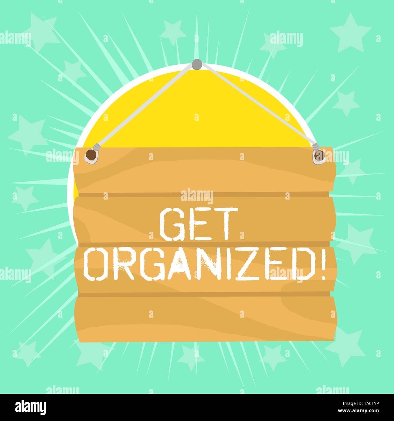 Text sign showing Get Organized. Business photo showcasing arranged ...