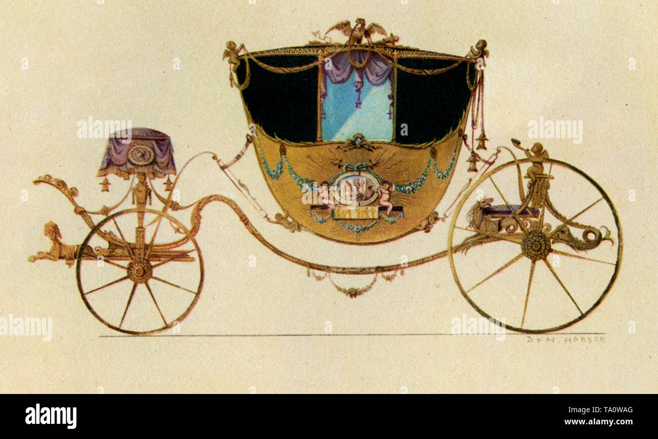 Design for a coach, late 18th century Stock Photo - Alamy