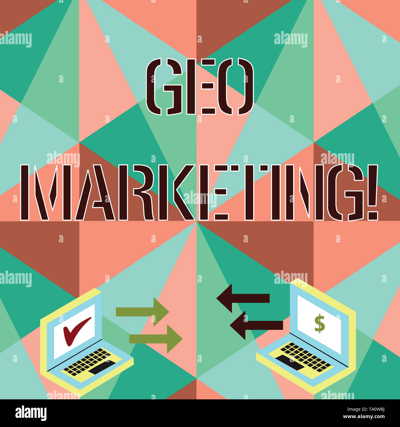 Conceptual hand writing showing Geo Marketing. Concept meaning the ...