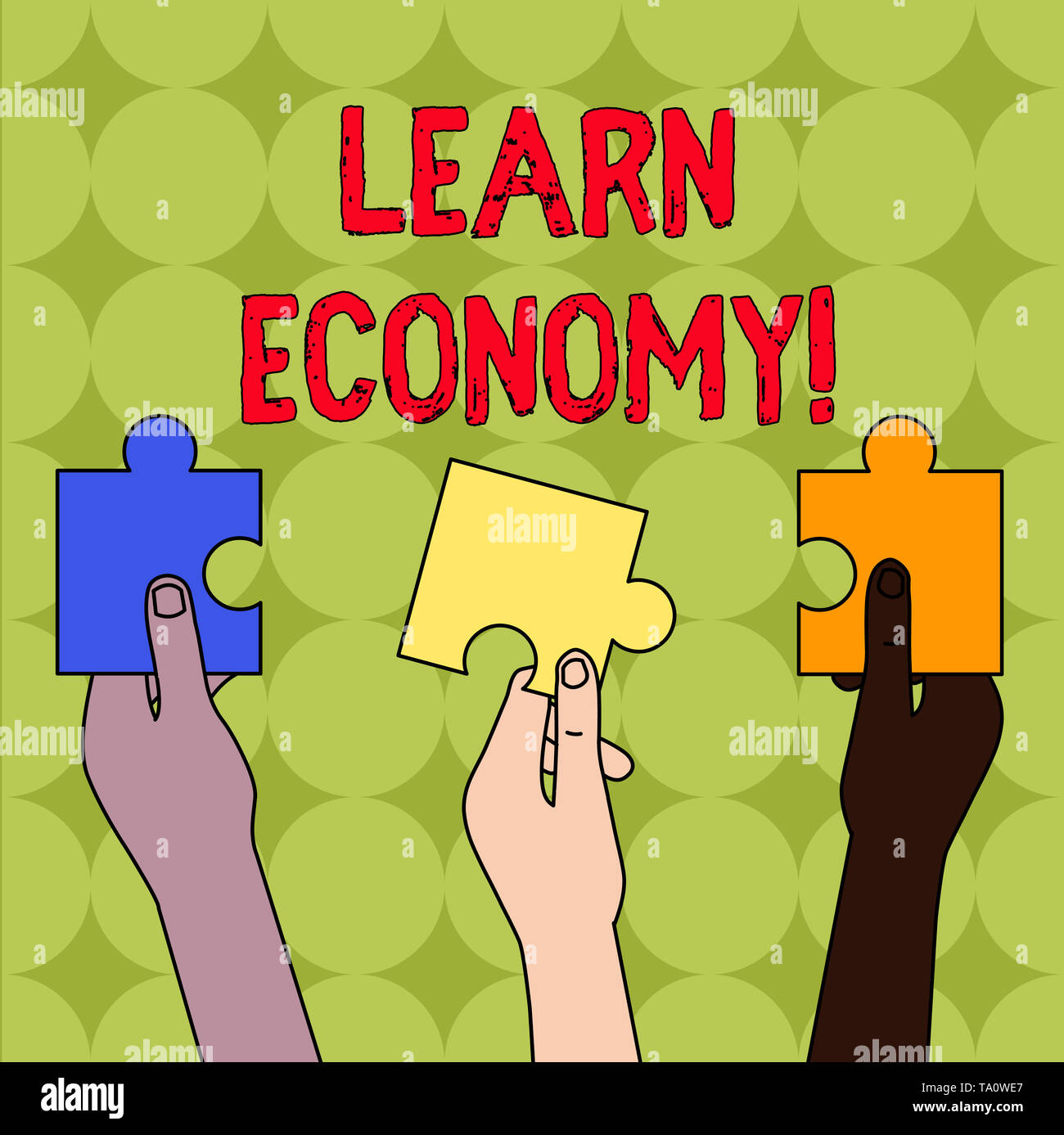 Handwriting text Learn Economy. Conceptual photo gain or acquire ...