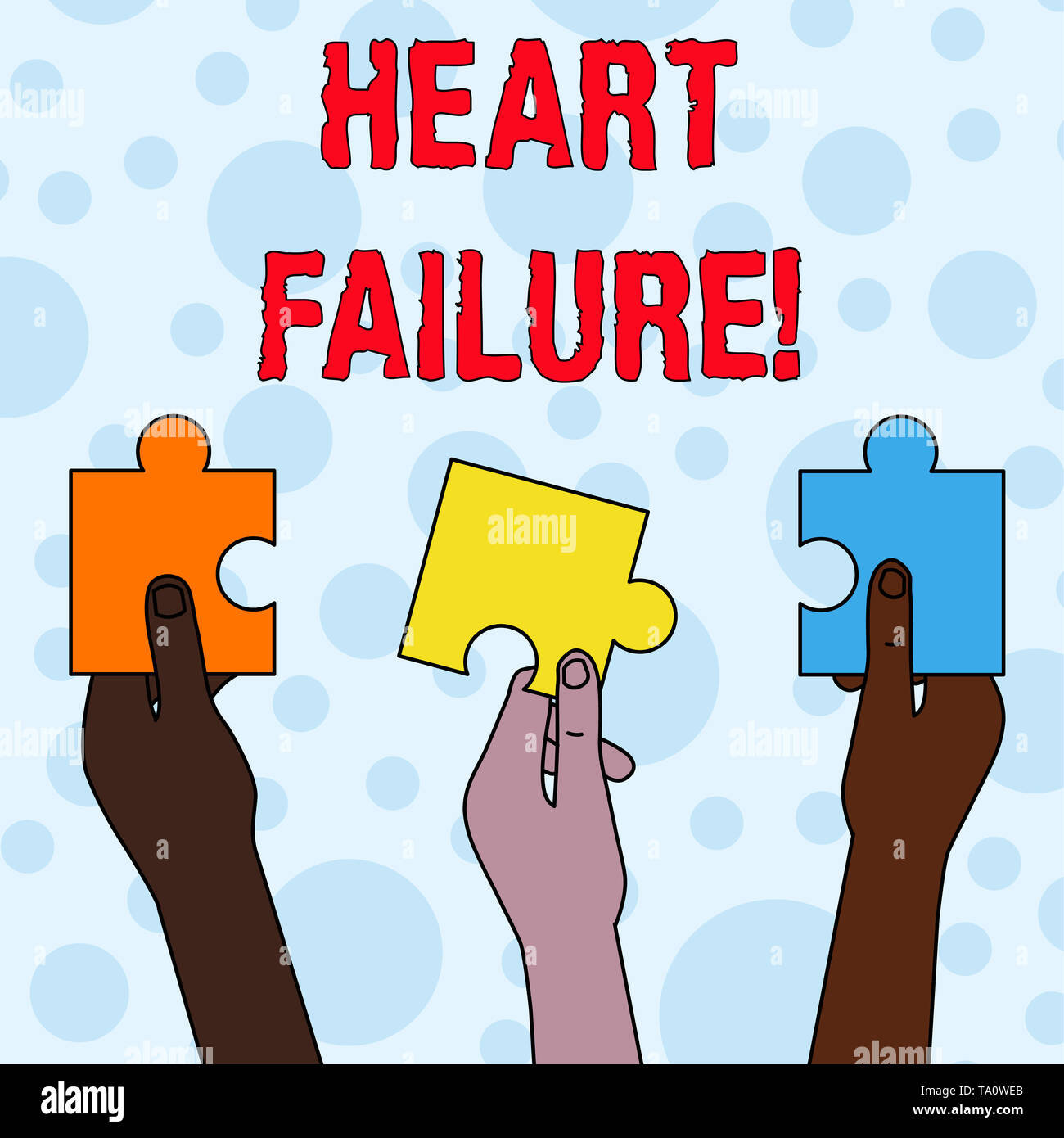 Handwriting text writing Heart Failure. Conceptual photo the severe ...