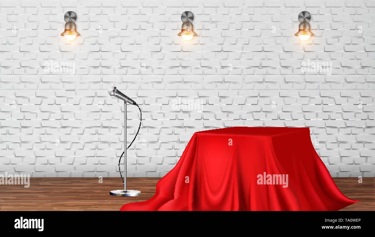 Microphone Brick Wall Stock Vector Images - Alamy