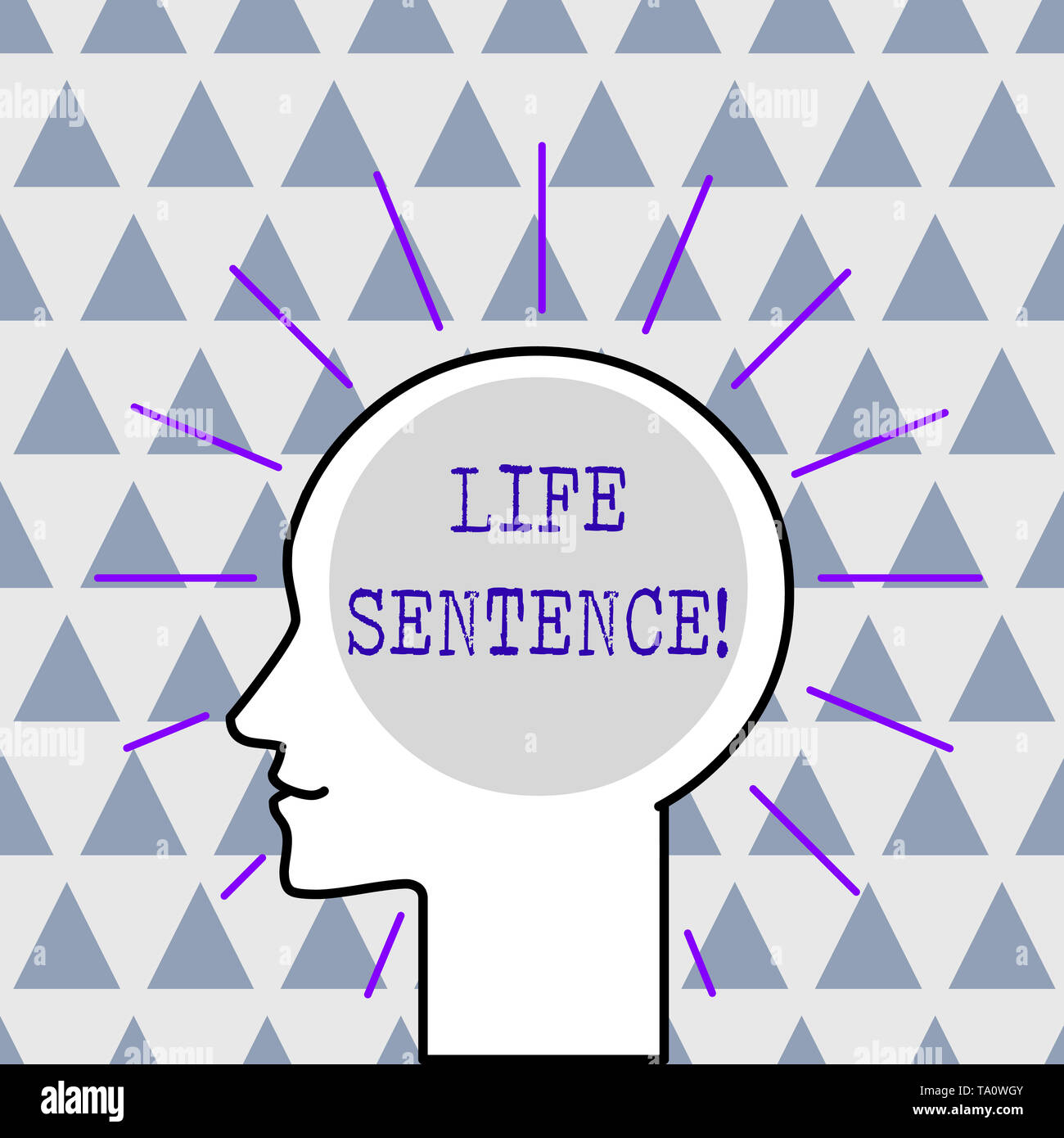 Handwriting text Life Sentence. Conceptual photo the punishment of ...