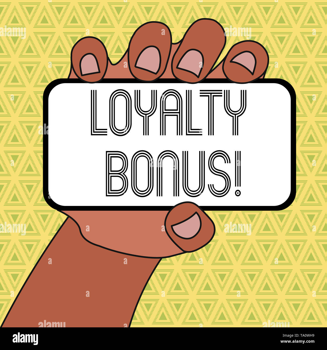 Word writing text Loyalty Bonus. Business photo showcasing reward such ...
