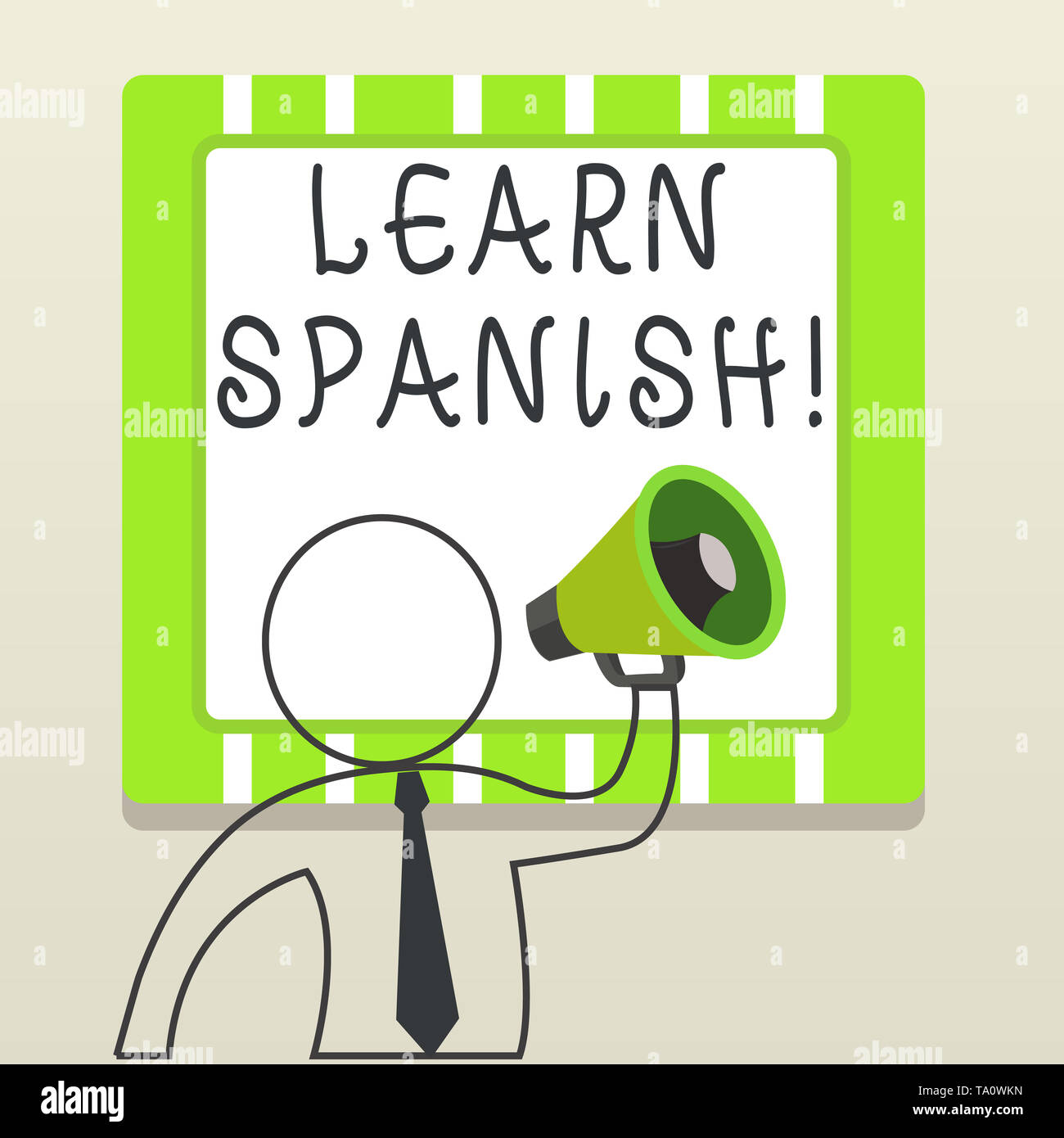 Handwriting text writing Learn Spanish. Conceptual photo gain or ...