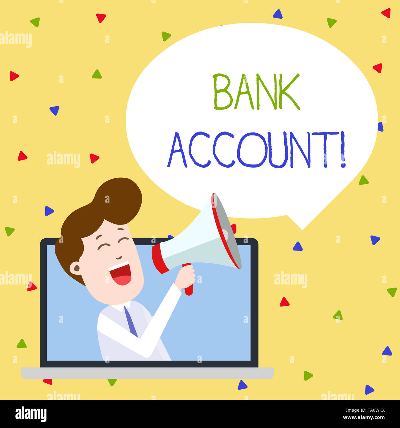 Word writing text Bank Account. Business photo showcasing Represents ...