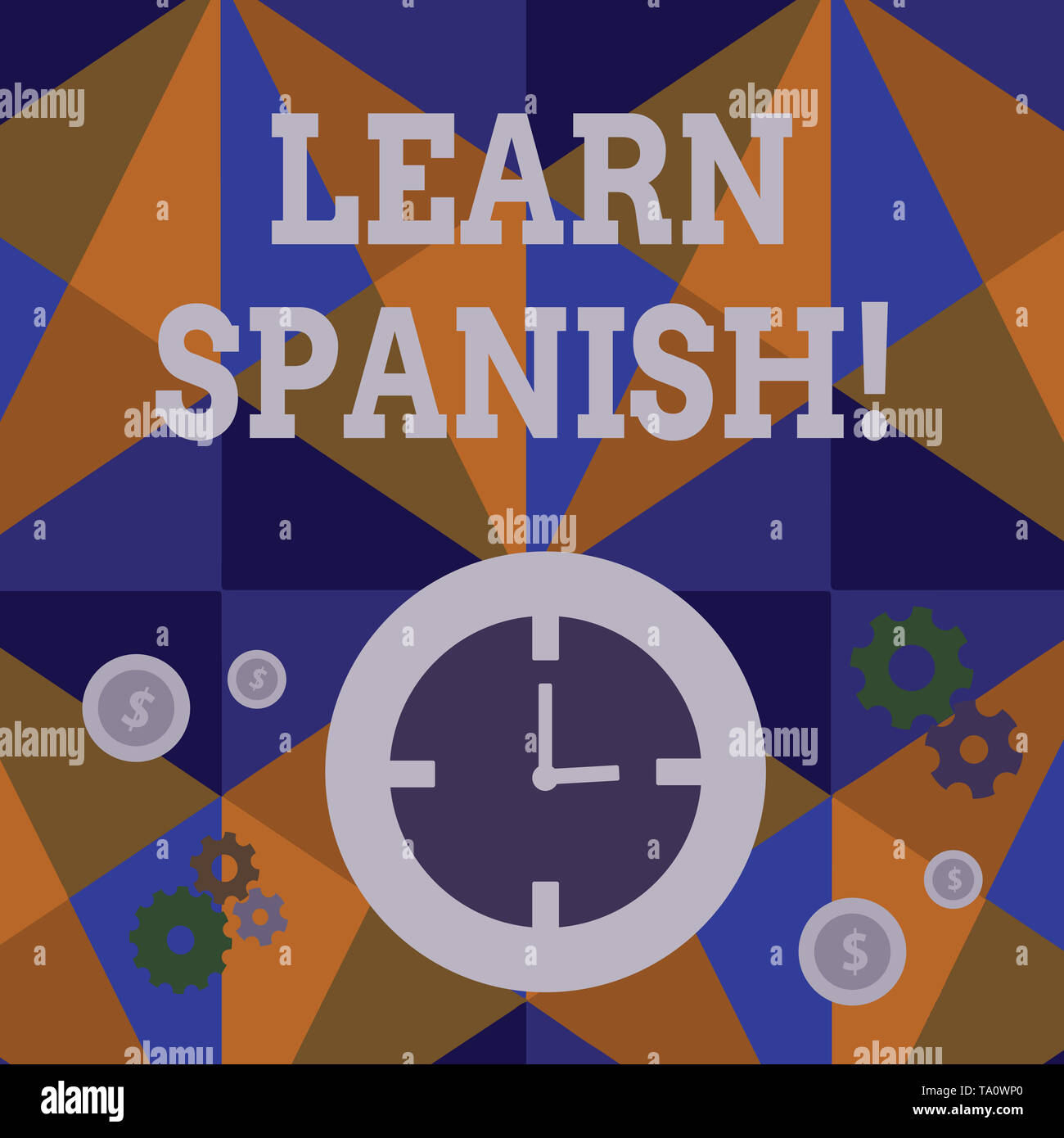 Handwriting text Learn Spanish. Conceptual photo gain or acquire ...