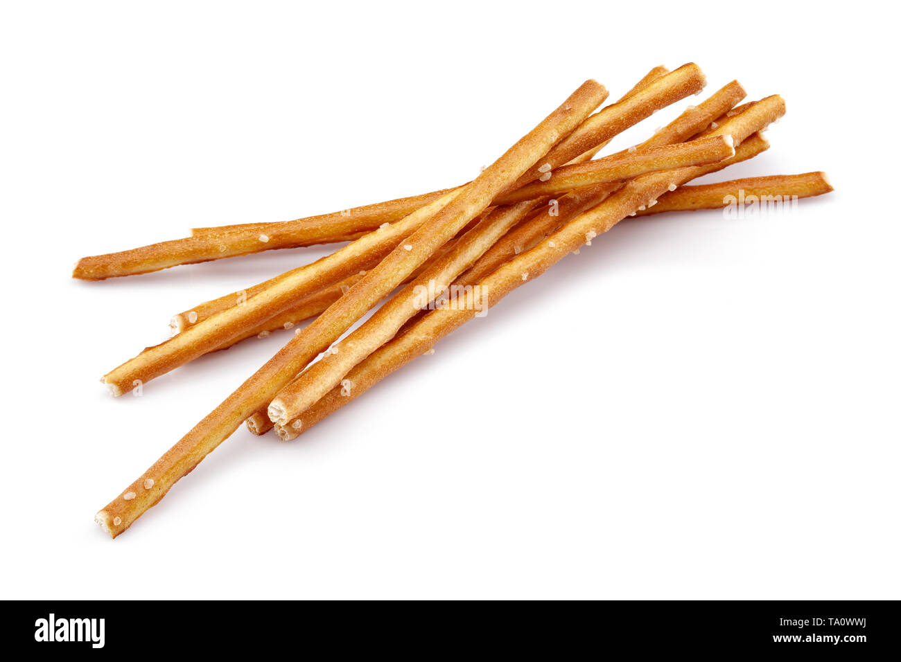 Stick cracker, pretzel, isolated on white background Stock Photo - Alamy