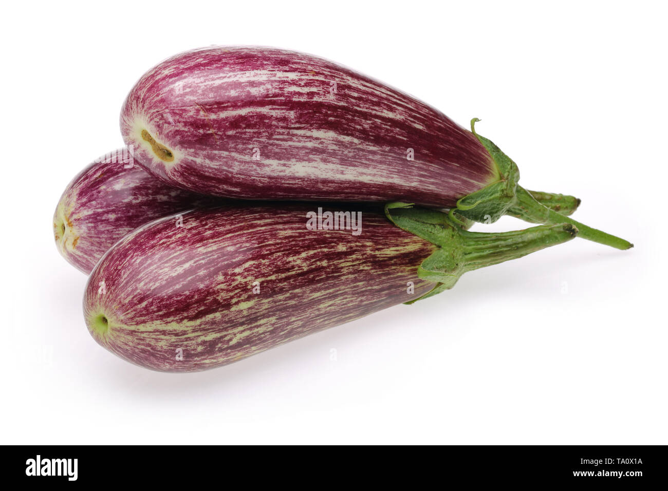 Eggplant or Aubergine vegetable isolated on white background Stock ...