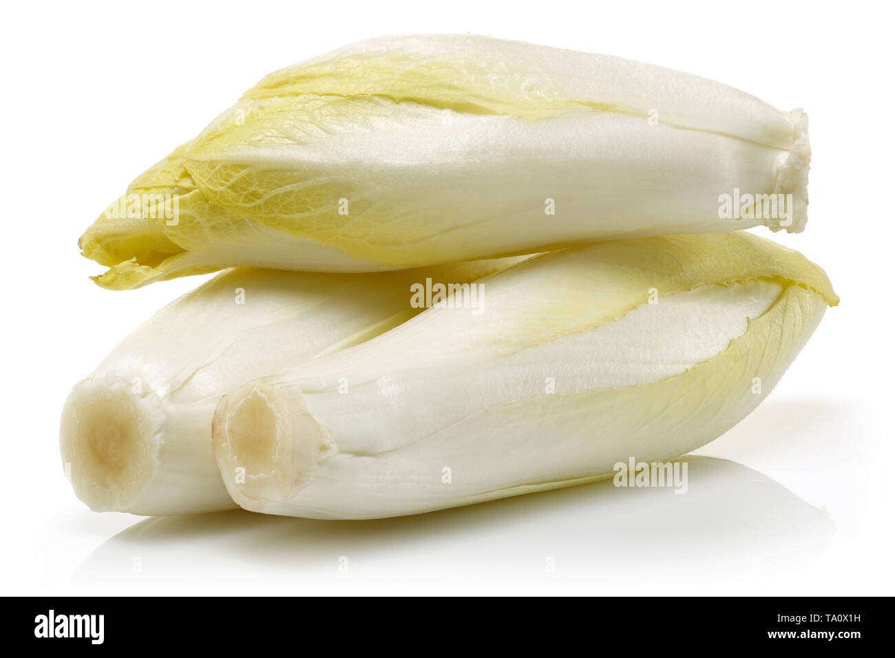 Fresh endive isolated on white background Stock Photo - Alamy