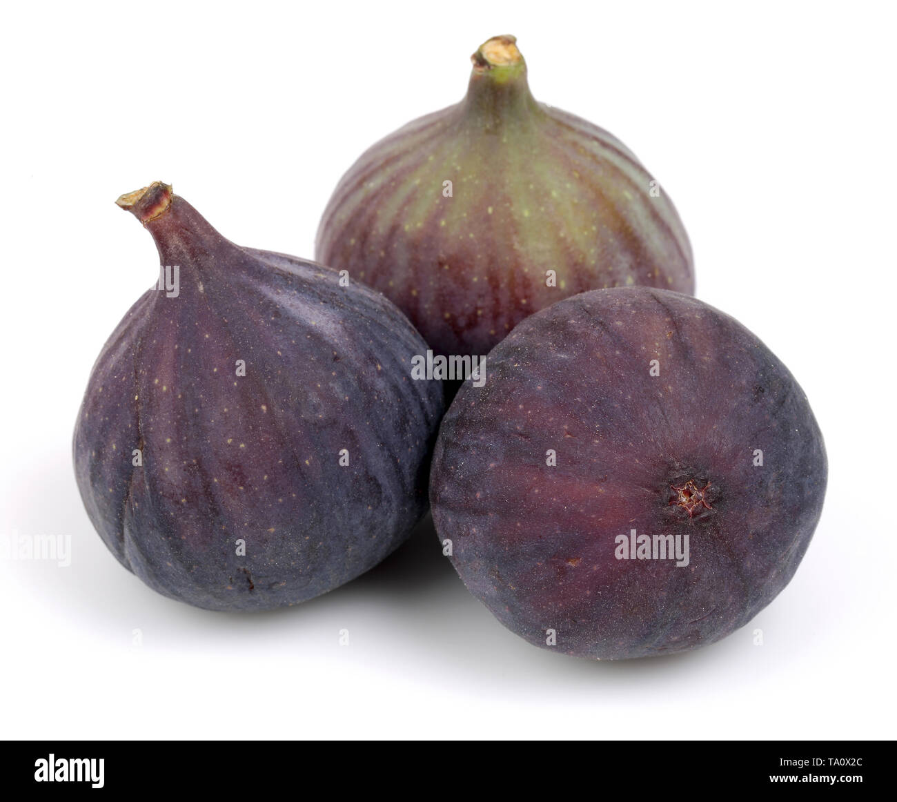 Fresh purple fig fruits isolated on white background Stock Photo - Alamy