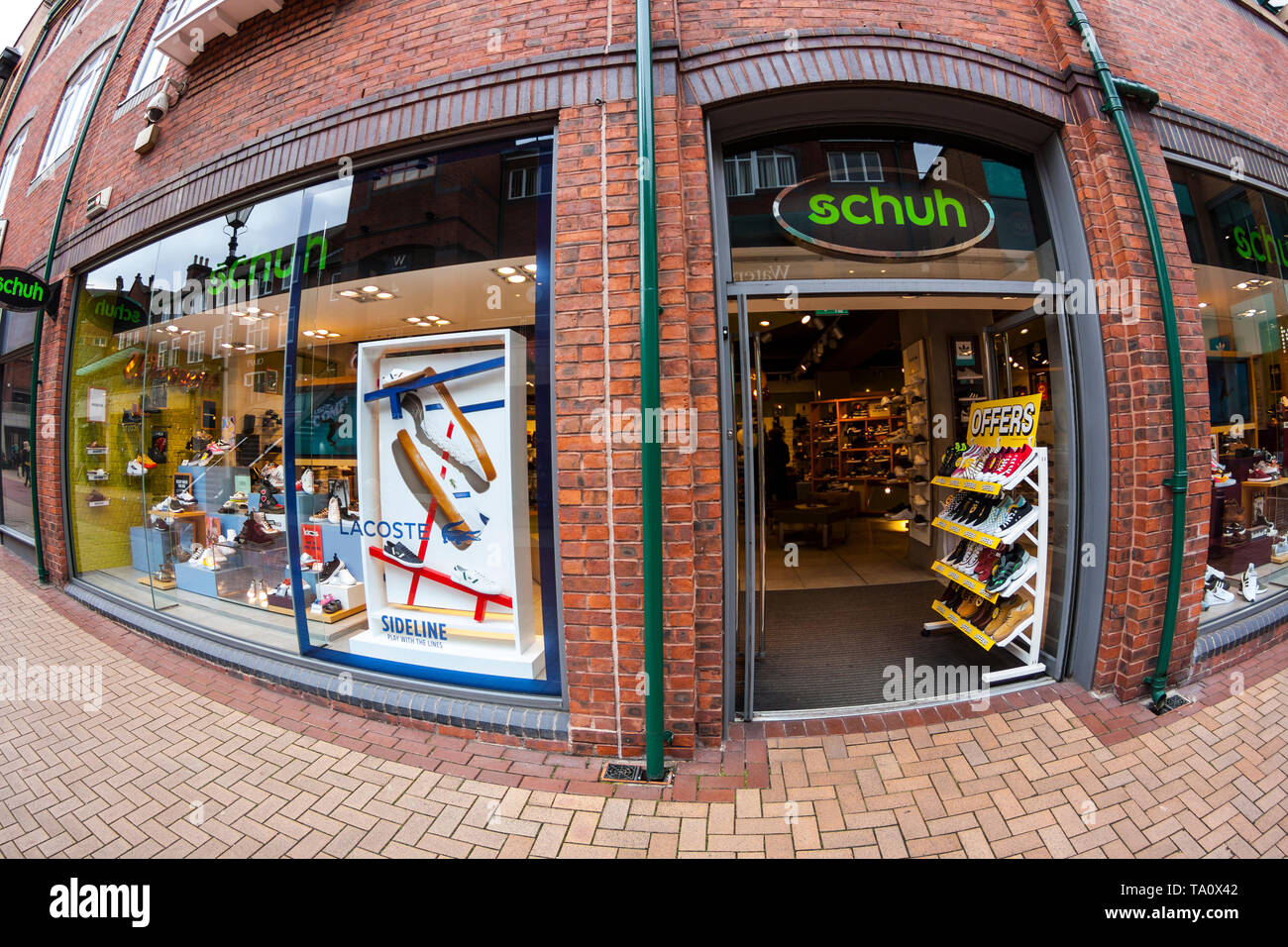 schuh footwear shop, fisheye view Stock Photo - Alamy