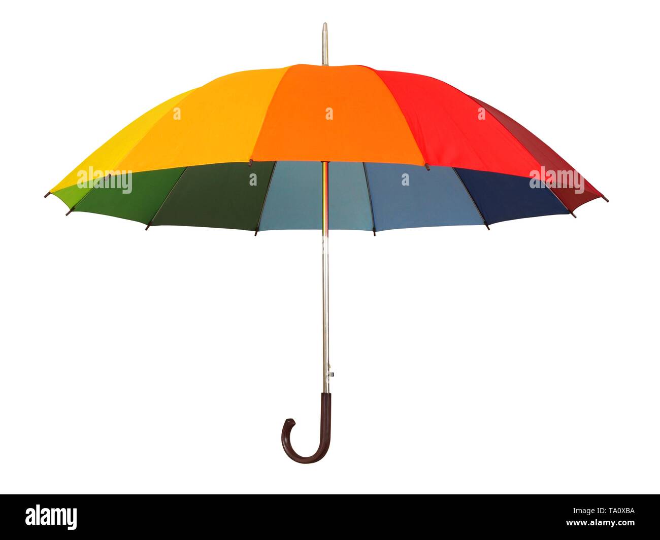 Umbrella rainbow colors Cut Out Stock Images & Pictures - Alamy