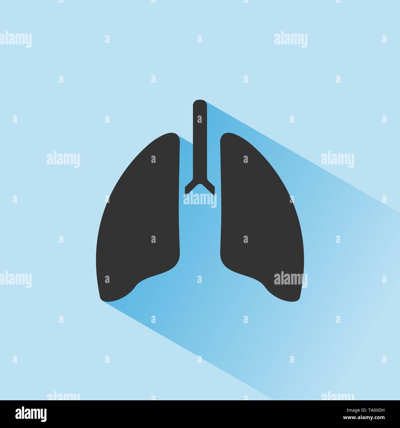 Human lungs icon vector vectors hi-res stock photography and images - Alamy