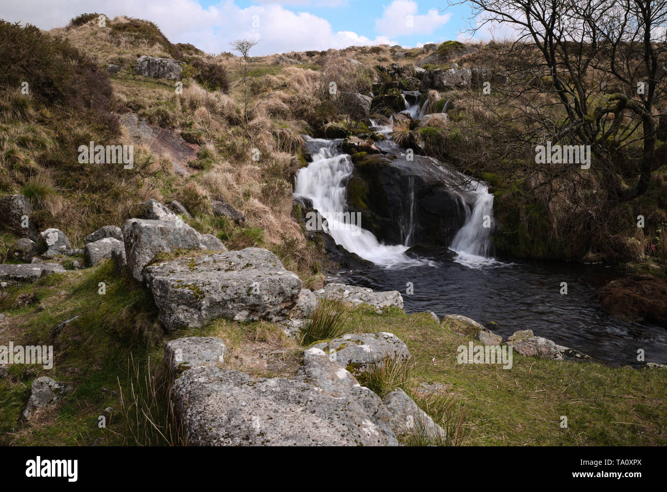 Devon waterfall hi-res stock photography and images - Alamy