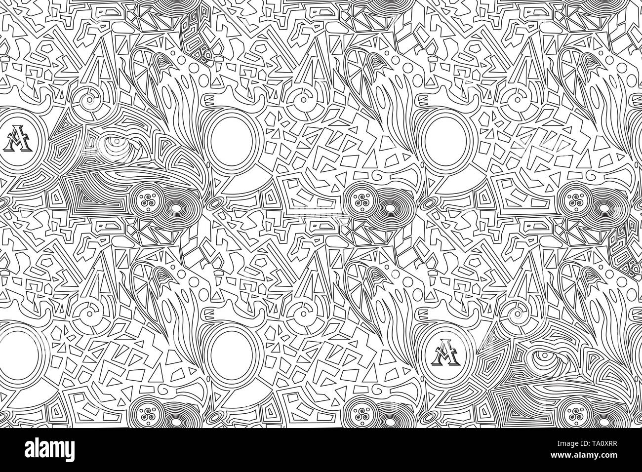 Abstract white vector doodle background . Seamless texture Stock Vector ...