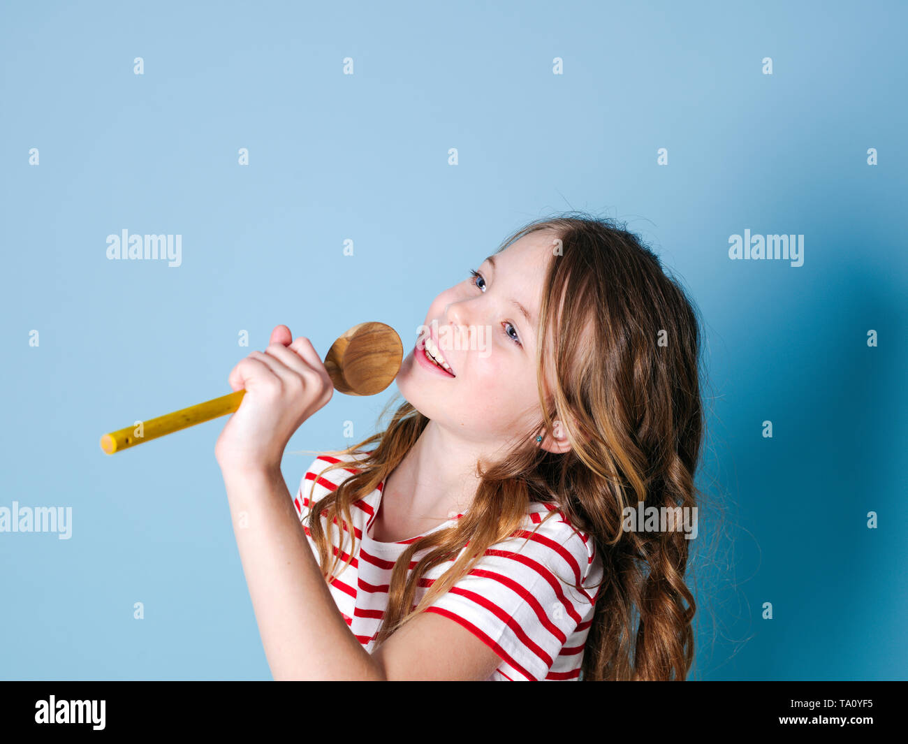 Young Girl Spooning Telegraph