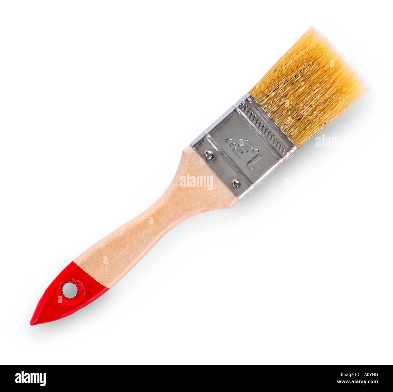 New paint brush isolated on a white background Stock Photo - Alamy