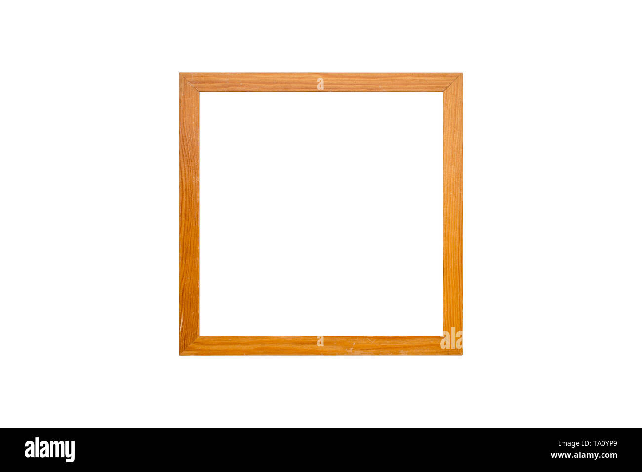 small wood picture frame, isolated on white Stock Photo - Alamy