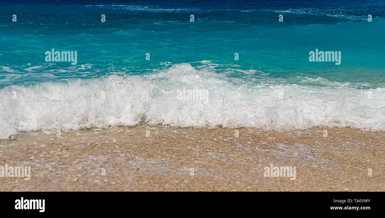 close up of an ocean wave and beach for backgrounds Stock Photo - Alamy