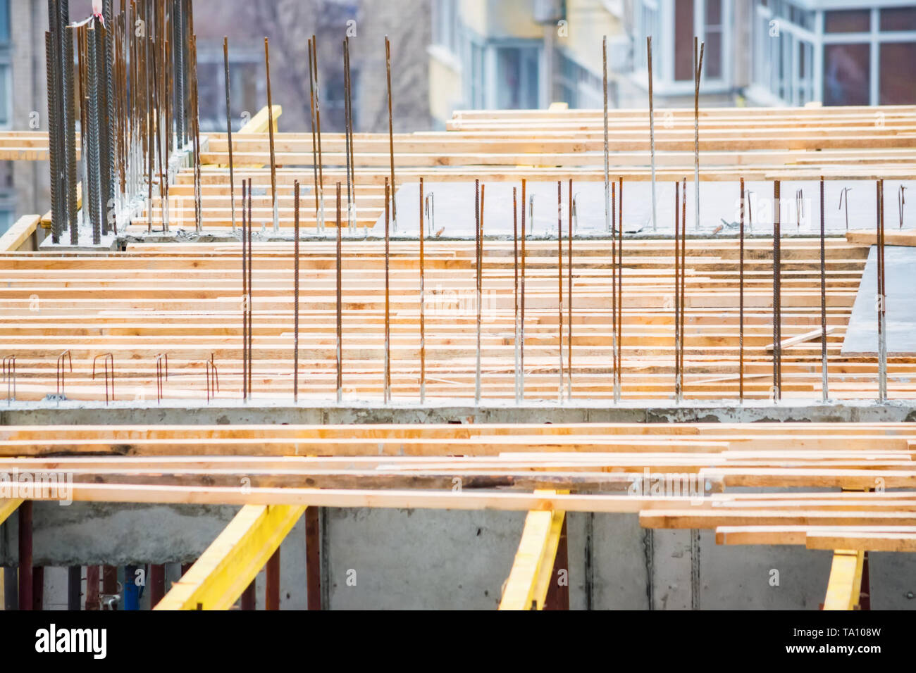 Steel timbering construction hi-res stock photography and images - Alamy