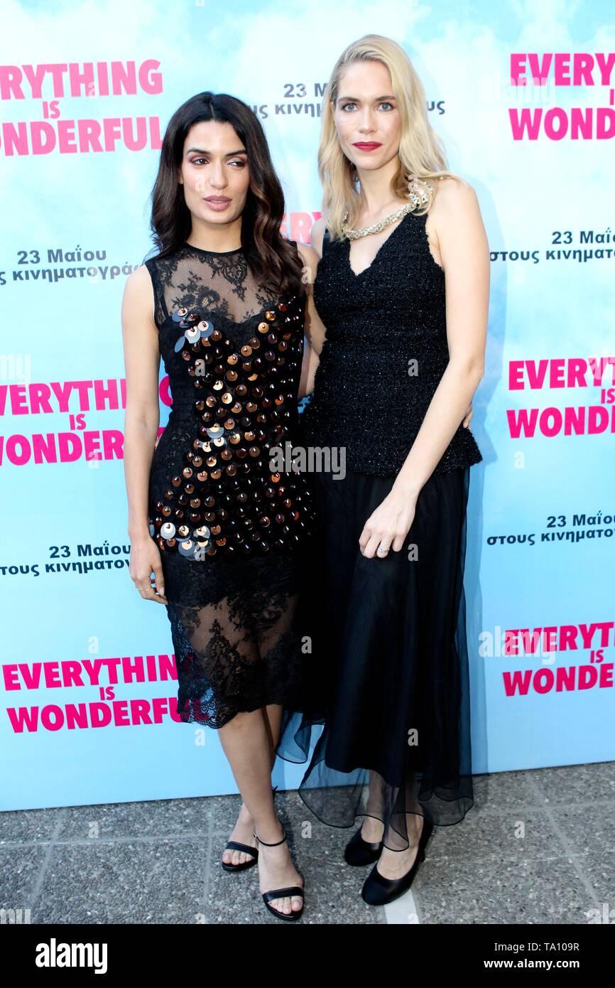 Greek actress TONIA SOTIROPOULOU (LEFT) and German director and actress ...