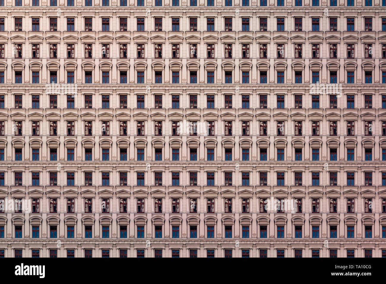 architectural pattern, windows with stucco of an old berlin house Stock ...