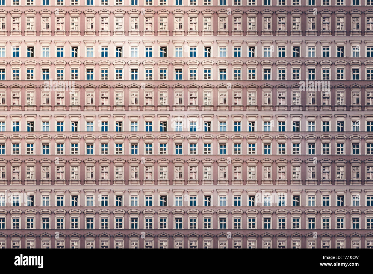 architectural pattern, windows with stucco of an old berlin house Stock ...