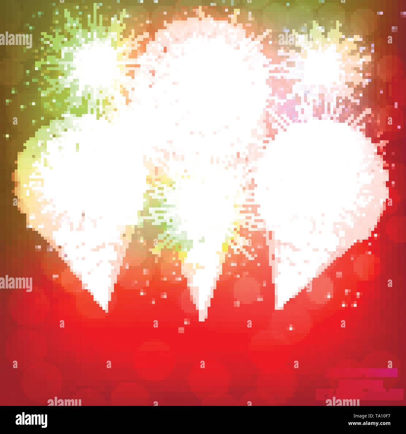 Brightly Red Fireworks. Holiday fireworks background. Illustration of ...