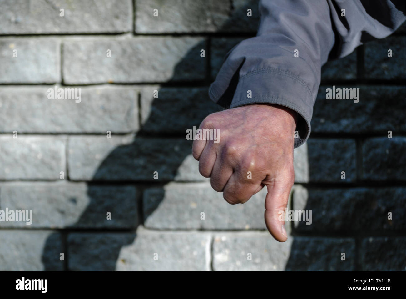 Loser hand gesture man hi-res stock photography and images - Alamy