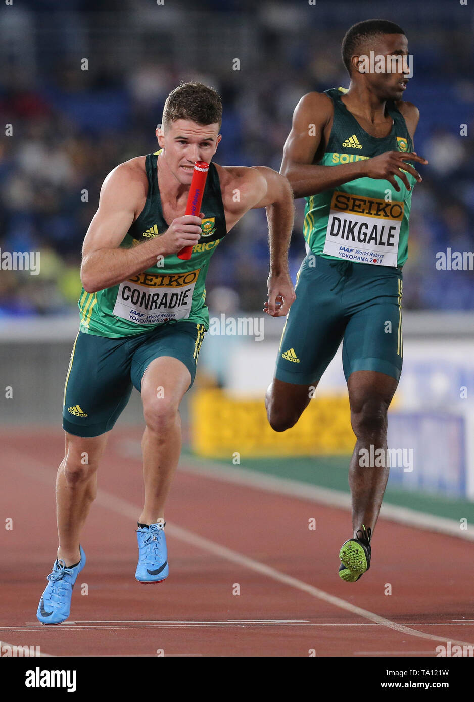 YOKOHAMA, JAPAN - MAY 11: Pieter Conradie of South Africa during day 1 ...
