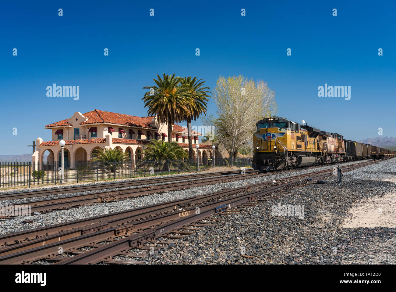 Santa Fe Railroad Mojave Desert